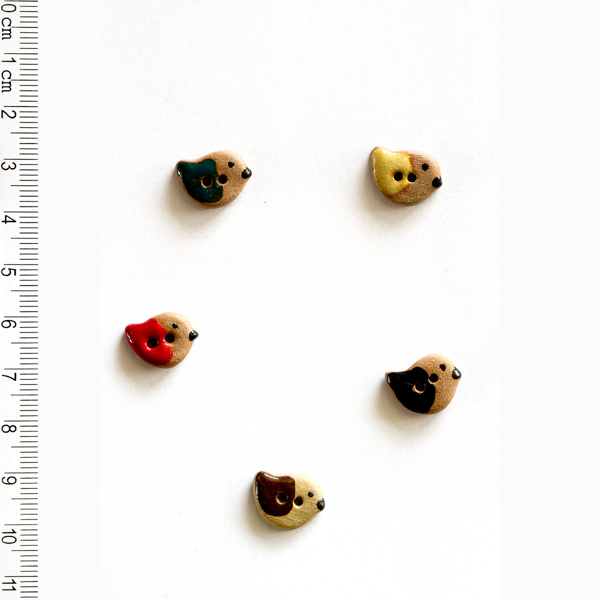 x50 Brown Bird Buttons – ButtonMad