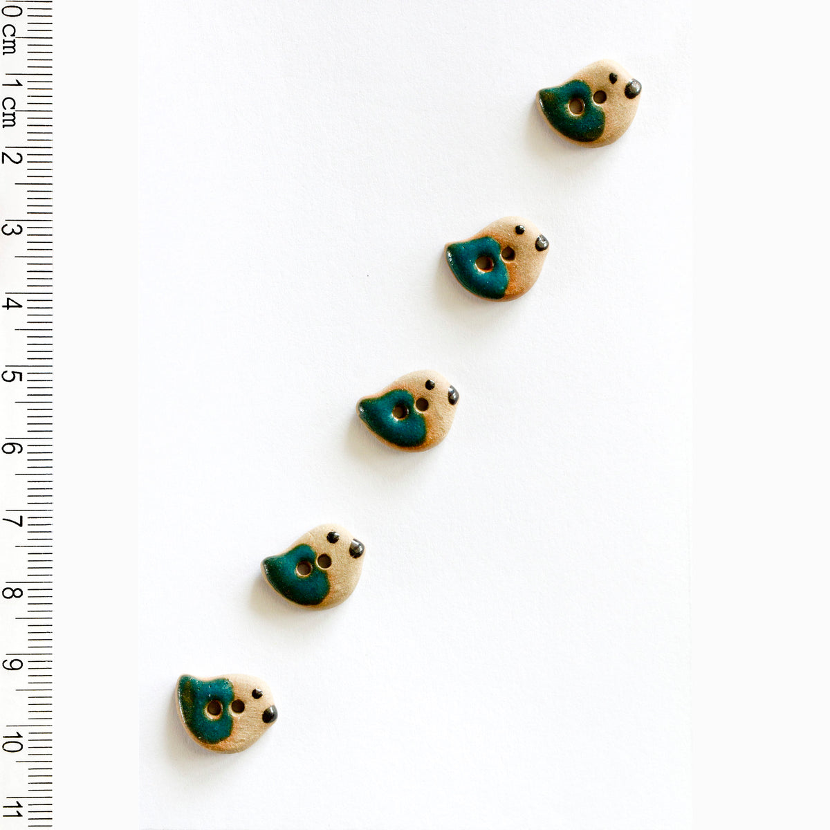 x50 Green Bird Buttons – ButtonMad